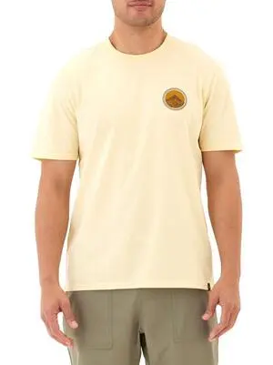 THREADS 4 THOUGHT Mountain Sunset Graphic T-shirt - Lemon Drop