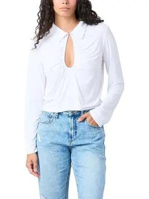 TT STUDIOS Cut Out Blouse - White