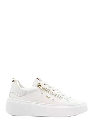 NEROGIARDINI Leather Low-top Sneakers - White