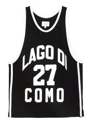 Rhude X Como 1907 Printed Tank Top - Black