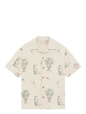 Drole De Monsieur La Chemise Brodee Shirt - Ecru