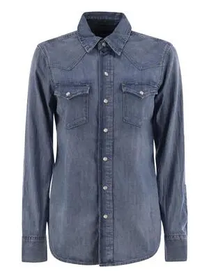 Ralph Lauren Denim Western Shirt - Navy