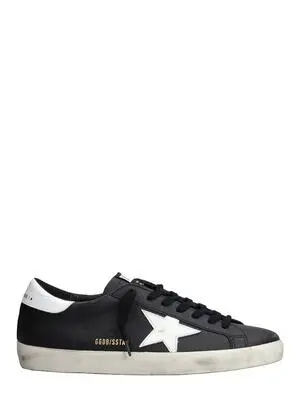 Golden Goose Superstar Leather Sneakers - Black