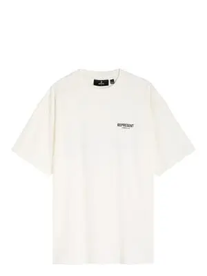 REPRESENT Owners Club Logo Cotton T-shirt - White