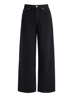 AGOLDE Low Slung Baggy Wide-leg Jeans - Black