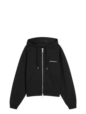 MKI MIYUKI ZOKU Logo Hooded Cotton-blend Sweatshirt - Black