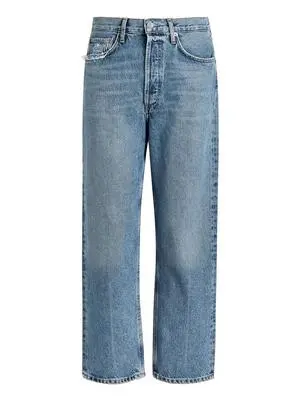 AGOLDE 90s Cropped Straight-leg Jeans - Blue