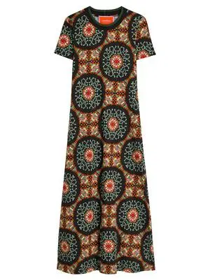 La DoubleJ Printed Cotton Midi Dress - Multicoloured