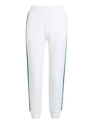 Varley The Slim Stripe 26 Stretch-jersey Sweatpants - White