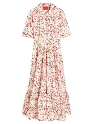 La DoubleJ San Pietro Embroidered Woven Maxi Dress - Multicoloured