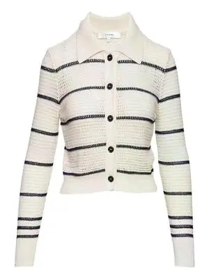 FRAME Striped Cardigan