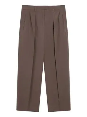 THE ROW Cotton Trousers - Brown