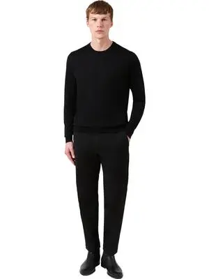 AUTORE Newman Cotton Trousers - Nero