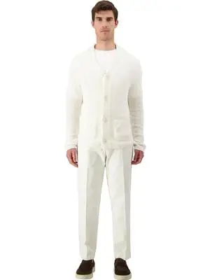 AUTORE Cotton Newman Trousers - Panna