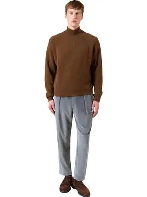 AUTORE Holden Wool And Cashmere Sweater Marrone