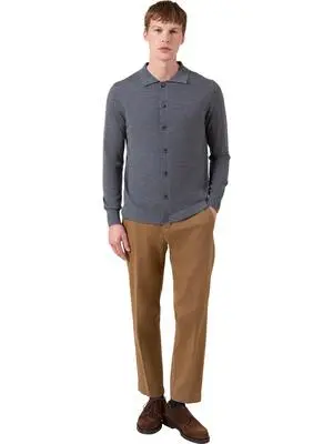 AUTORE Freeman Merino Wool Cardigan - Grigio