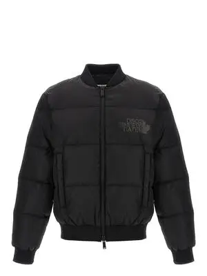 Dsquared2 Padded Bomber Jacket - Black