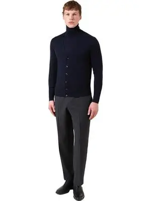 AUTORE Cardigan Hoffman In Merino Wool - Blue