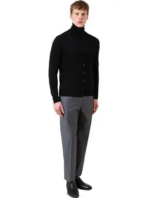 AUTORE Cardigan Hoffman In Merino Wool - Nero