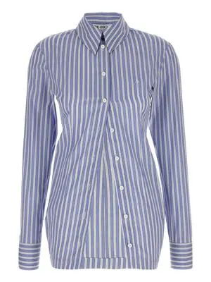 Attico Striped Cotton Shirt - Multicolor