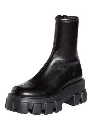 Prada Monolith Lug Sole Bootie Nero
