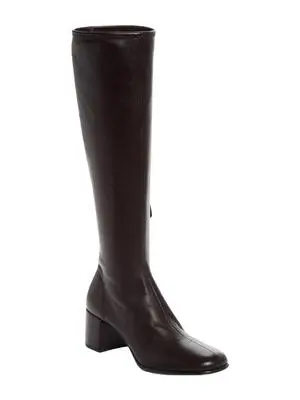 Prada Stretch Leather Knee-high Boots - Moro