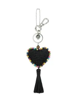 THE SAK Yarnicharmz Crochet Heart Dangle - Black