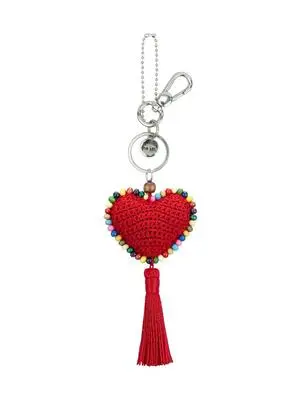 THE SAK Yarnicharmz Crochet Heart Dangle - Rocket Red