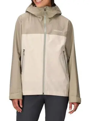 MARMOT Minimalist Pertex® Waterproof Hooded Jacket - Shale Grey/ Birch Bark