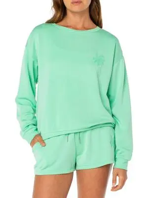 Roxy Surfing Moonlight Graphic Sweatshirt - Spring Bud
