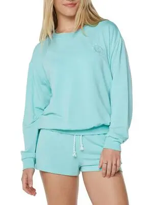 Roxy Surfing Moonlight Graphic Sweatshirt - Tibetan Stone Solid