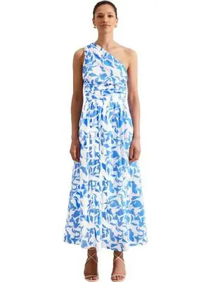 RO&ZO Aubrey One Shoulder Maxi Dress