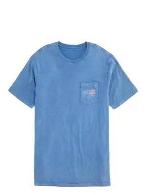 Vineyard Vines Surf Minimal Flag Graphic T-shirt - Club Blue