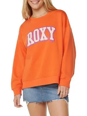 Roxy Oversized Fleece Graphic Sweatshirt - Tigerlily Roxy College