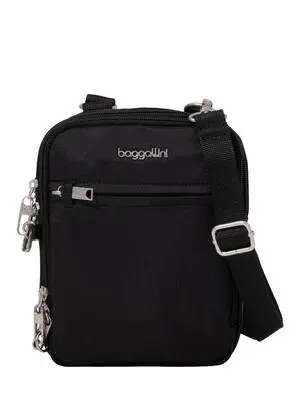 BAGGALLINI Securtex Anti-Theft Mini Crossbody Black