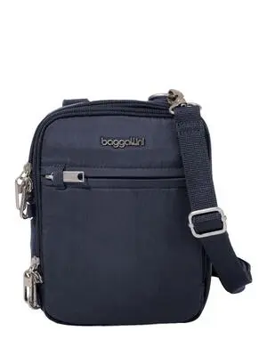 BAGGALLINI Securtex Anti-Theft Mini Crossbody French Navy