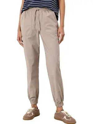 PACT Organic Cotton Stretch Poplin Jogger - Oyster