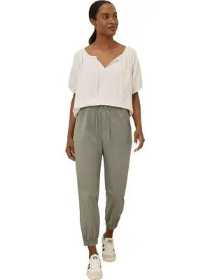 PACT Organic Cotton Monterey Poplin Jogger - Shadow