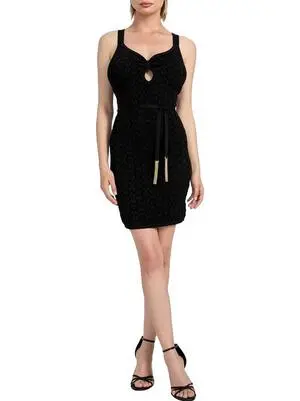 Guess Silvie Sleeveless Minidress Jet Black