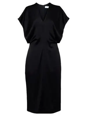 Stella McCartney Satin Midi Dress - Black