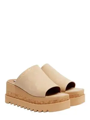 Stella McCartney Sneak-elyse Platform Mules - Beige