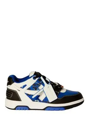 Off-White Out Of Office Low-top Sneakers - Navy Blue/white