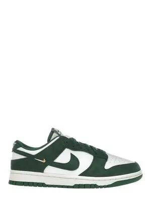 Nike Dunk Low Gorge Green Gold Mini Swoosh Summit White/gorge Green/sail