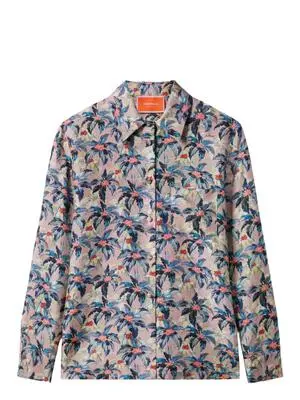 La DoubleJ Floral-print Shirt - Purple