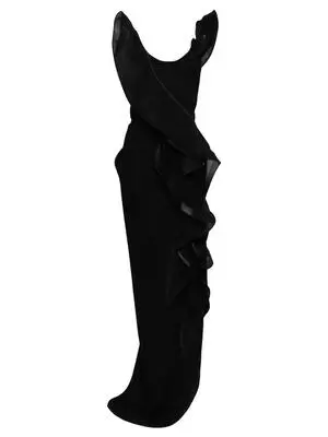 Maticevski Satellite Wave Gown - Black