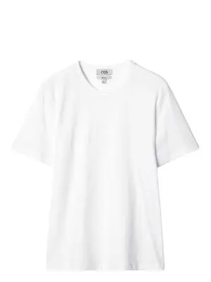 Cos Regular Brushed-cotton Shirt White