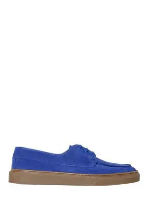 Cos Suede Sneaker Boat Shoes Blue