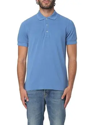 TOM FORD Polo Shirt Men Gnawed Blue