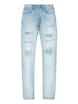 Amiri Hibiscus Artpatch Jean - Blue