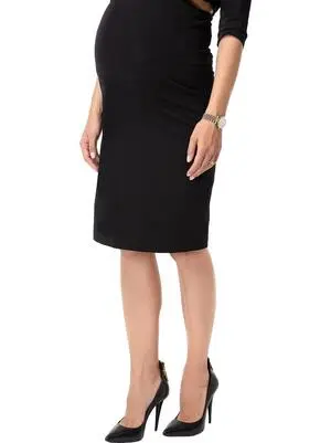 ACCOUCHEE Maternity Knit Skirt - Black